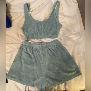 Zara | Tops | Zara Terry Cloth Set | Poshmark
